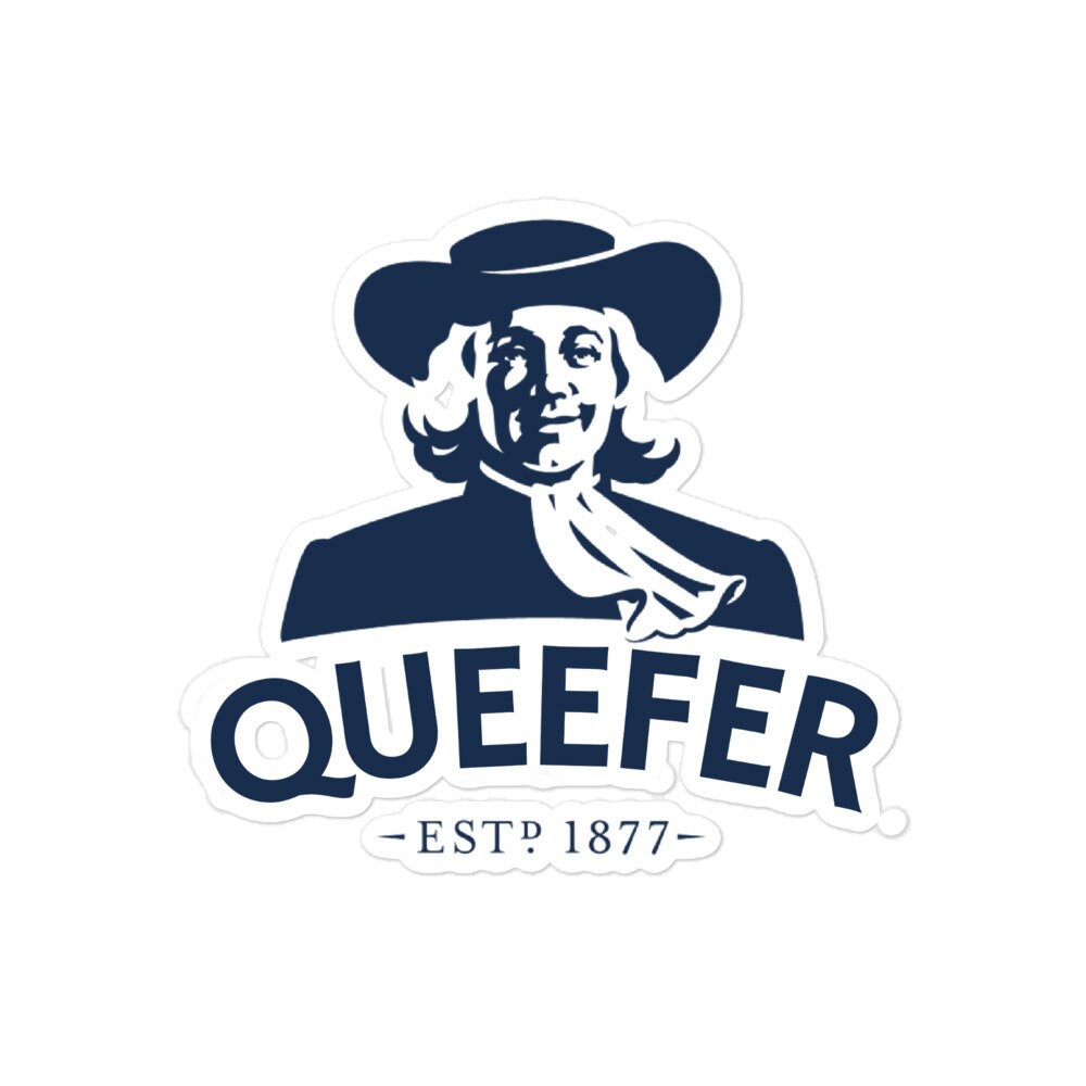Quaker Logo Queefer Sticker Body Positive Vagina Gag Gift - Etsy