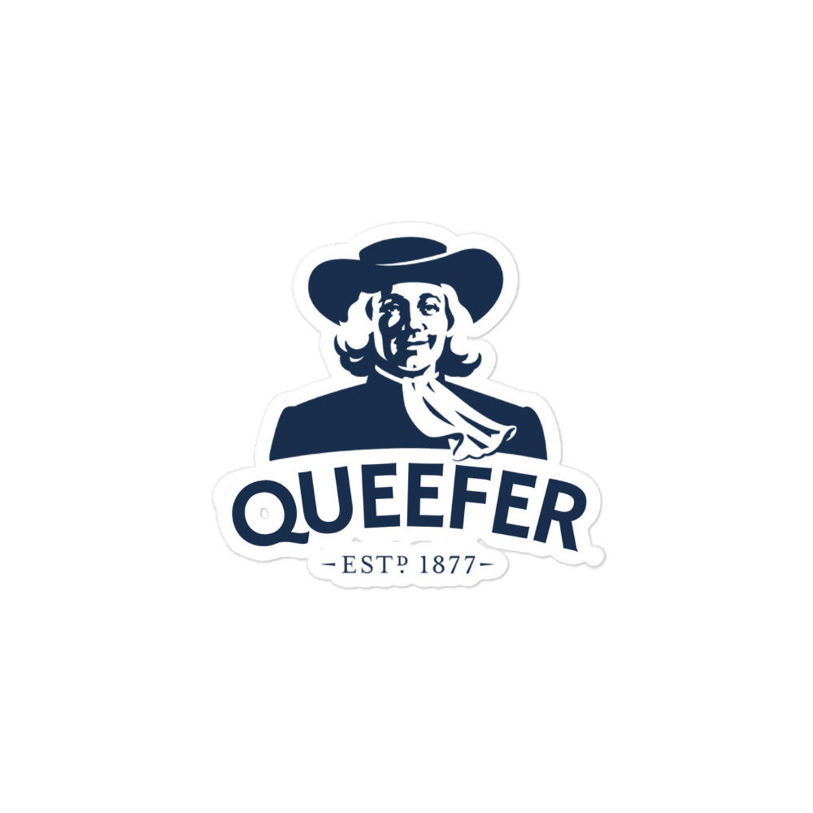 Quaker Logo Queefer Sticker Body Positive Vagina Gag Gift - Etsy