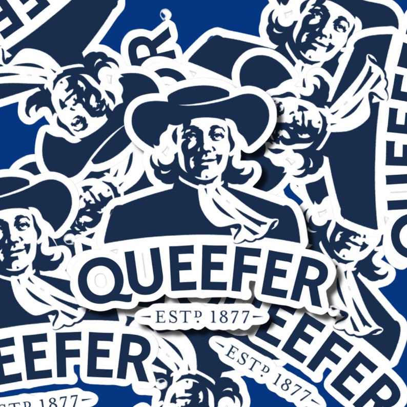 Quaker Logo Queefer Sticker Body Positive Vagina Gag Gift - Etsy