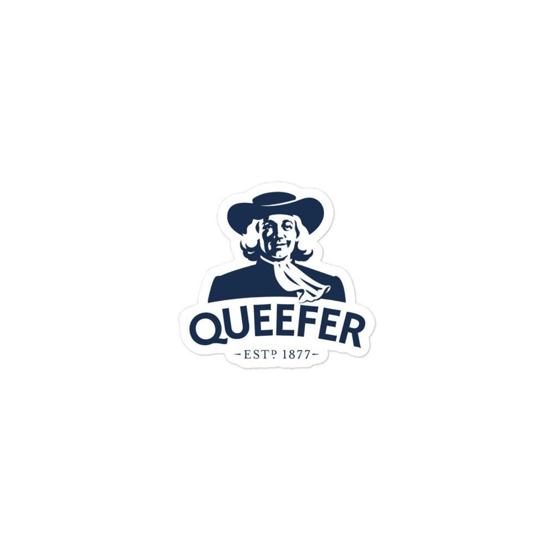Quaker Logo Queefer Sticker Body Positive Vagina Gag Gift - Etsy