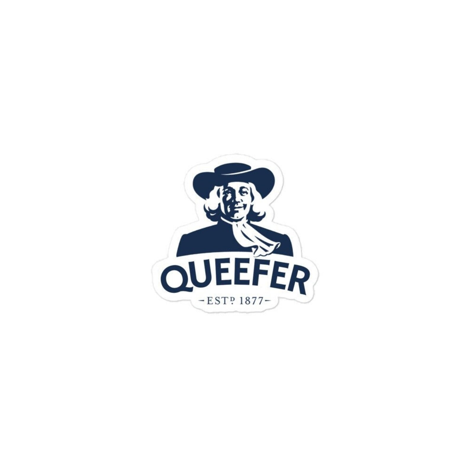 Quaker Logo Queefer Sticker Body Positive Vagina Gag Gift - Etsy