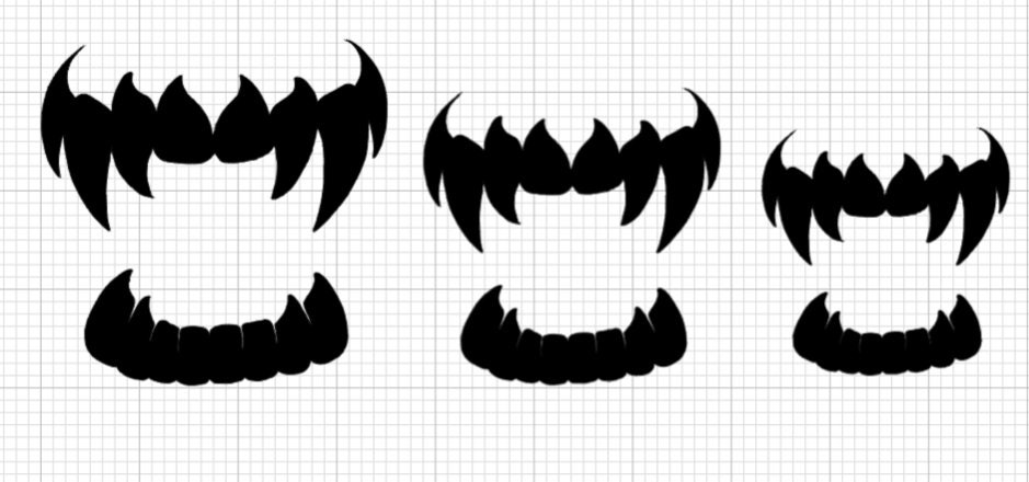 Just A Bite! - Fang Decal - Etsy