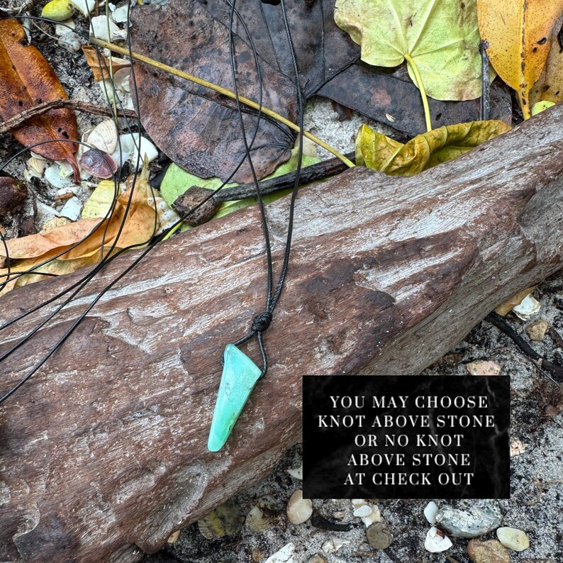 Wilderness~ Green Chrysoprase Natural Pendant Glowing Stone Rough Raw ...