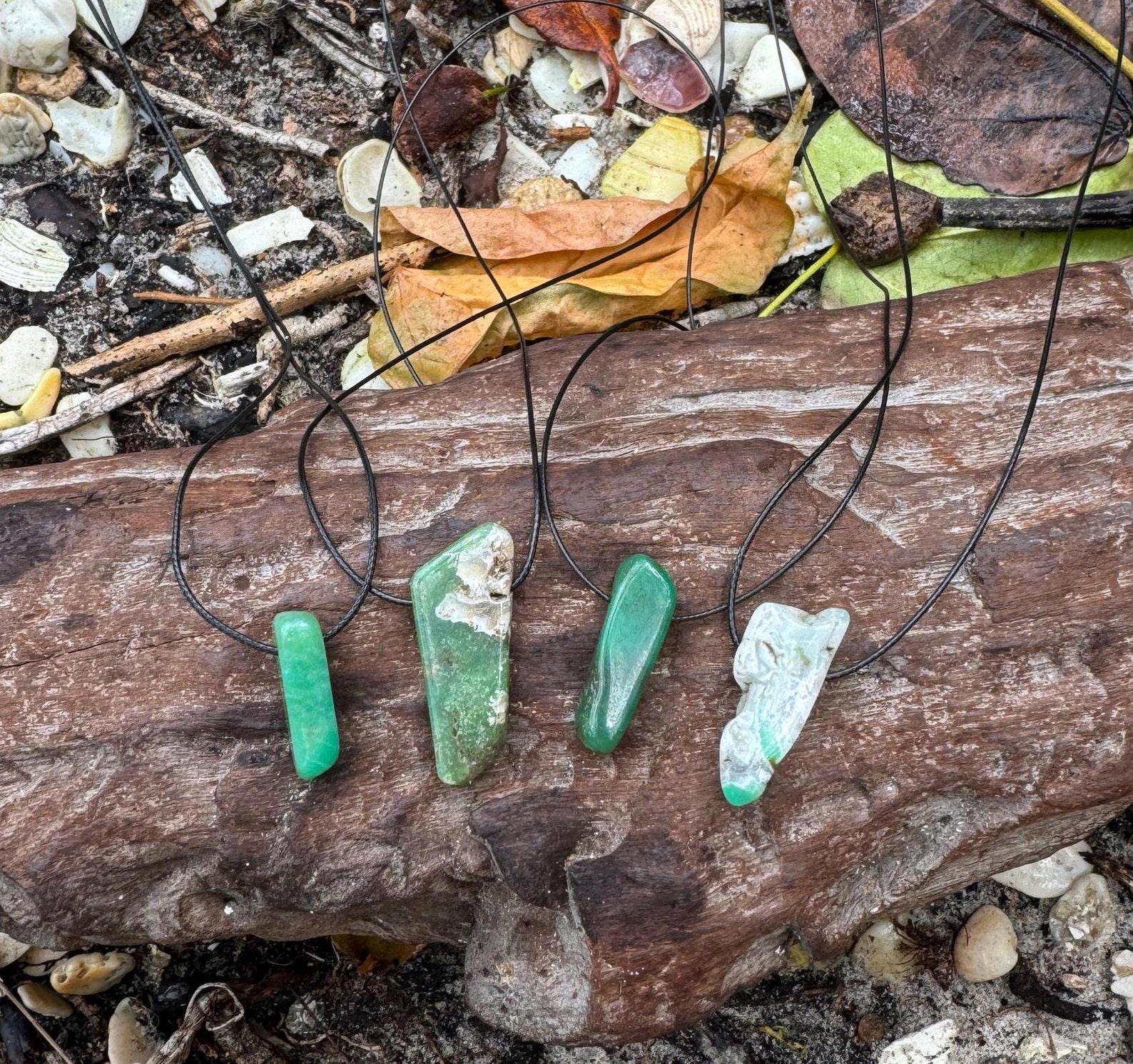 Wilderness~ Green Chrysoprase Natural Pendant Glowing Stone Rough Raw ...