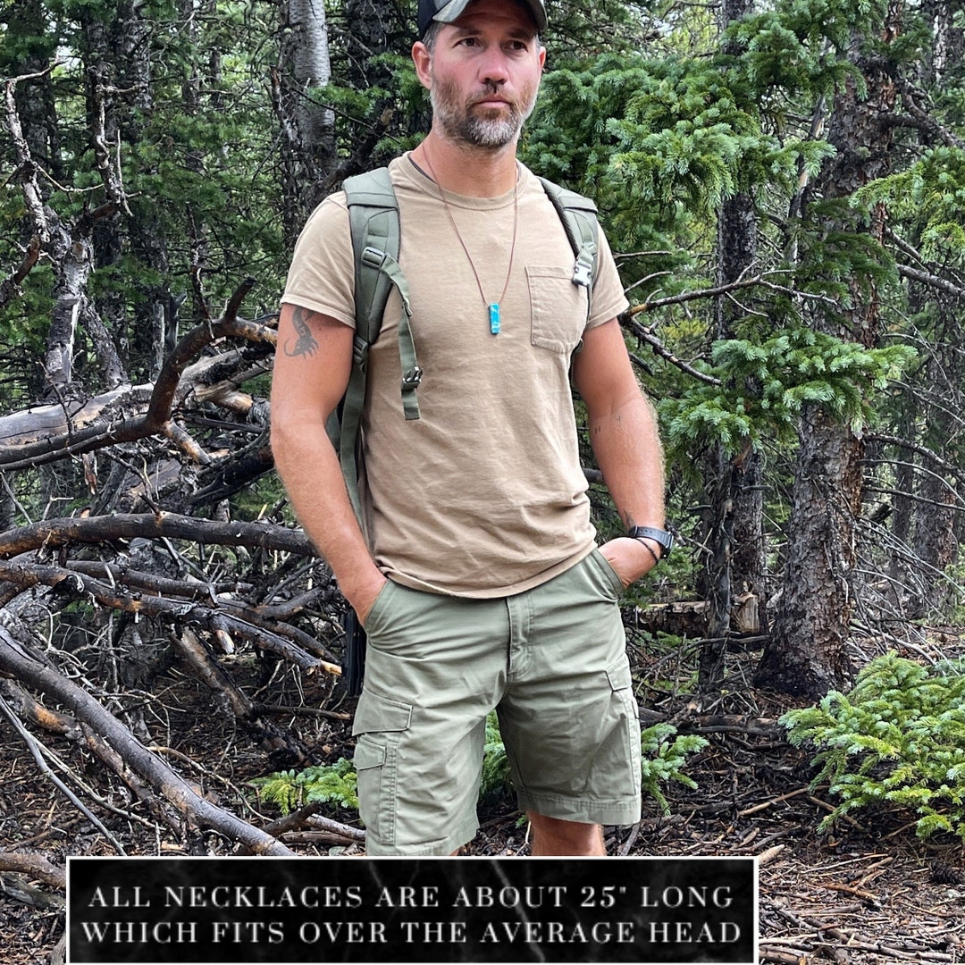 Lightyear-imperial Turquoise Jasper Sea Sediment Stone Slab Pendant ...