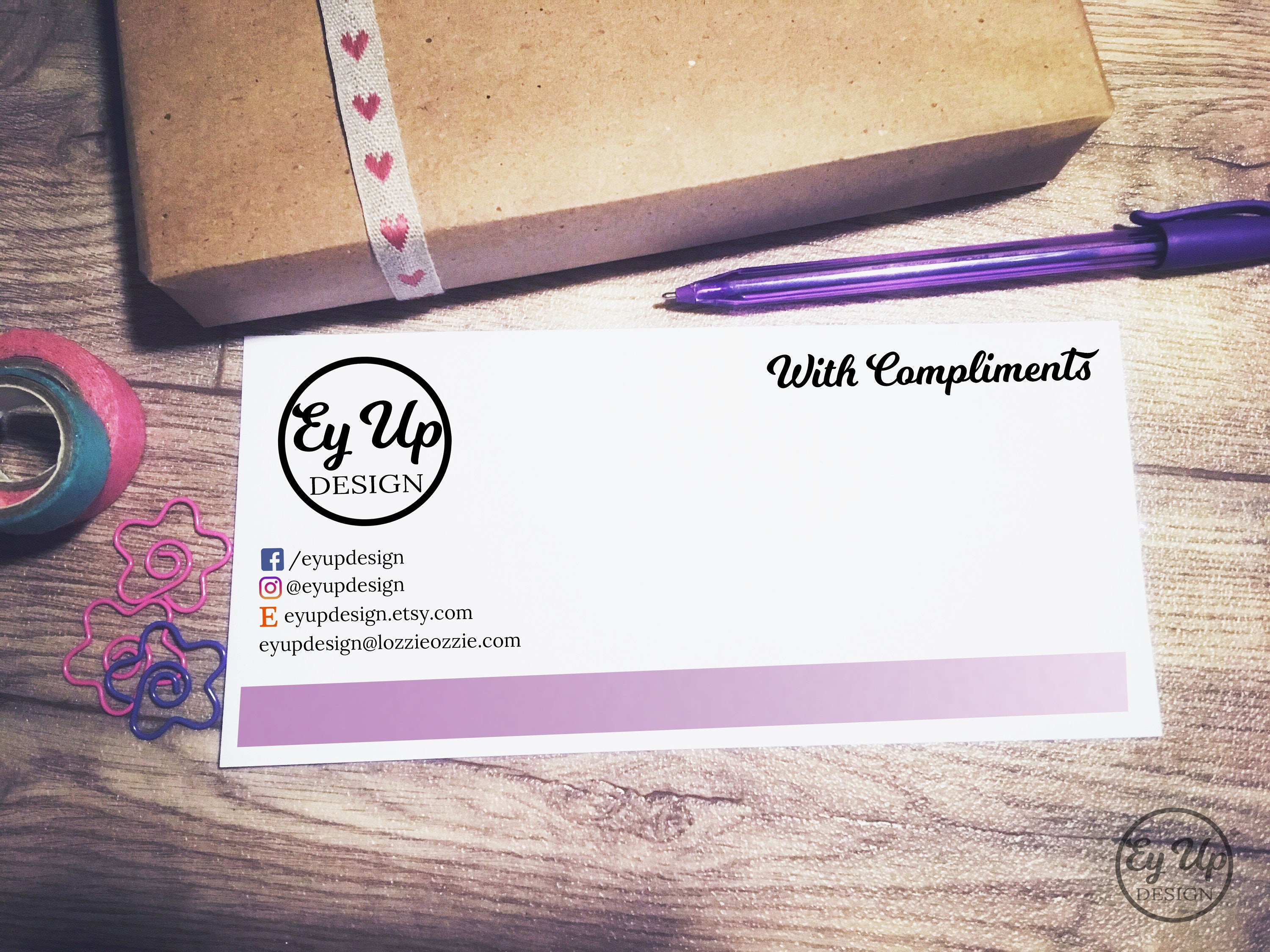Compliment Slip Business Stationery Small Business Branding. - Etsy