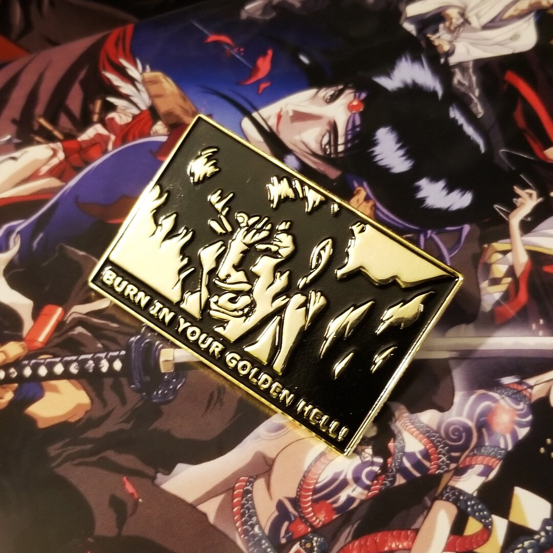 GOLDEN HELL Enamel Pin - Etsy