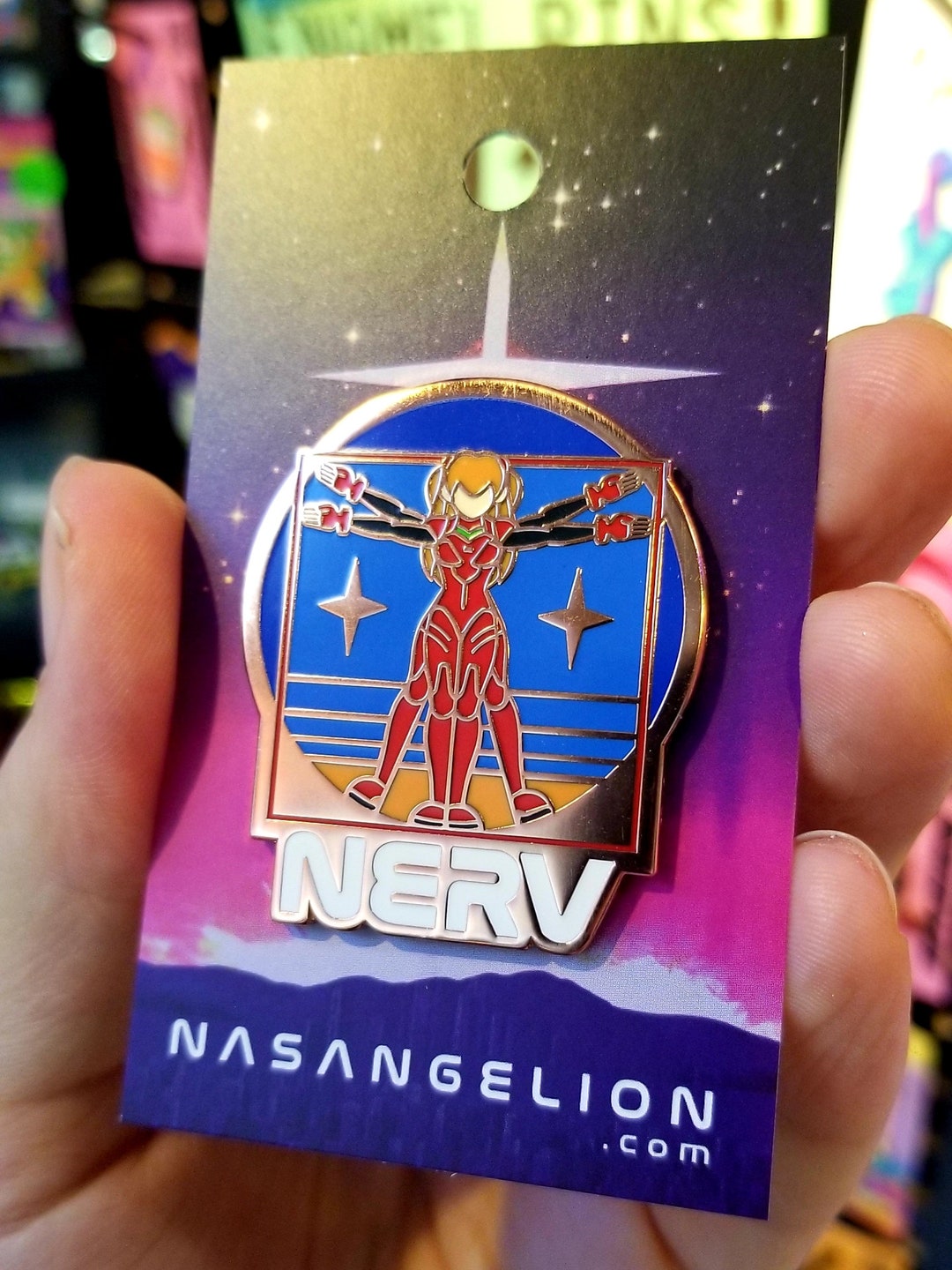 ASTRONERV Asuka Astronaut NASANGELION Nasa X Evangelion Enamel Pin - Etsy