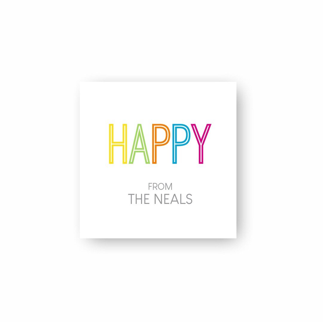 Personalized Gift Tags, Party Tags, Custom, Personalized Stationery ...