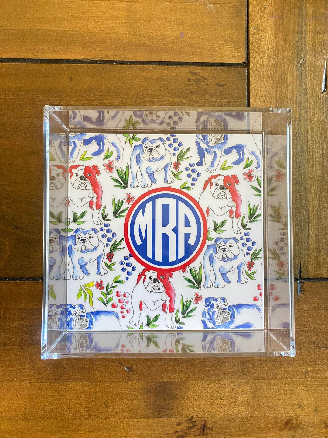 Monogrammed Acrylic Tray, Catch All Tray, Custom Monogram, College ...