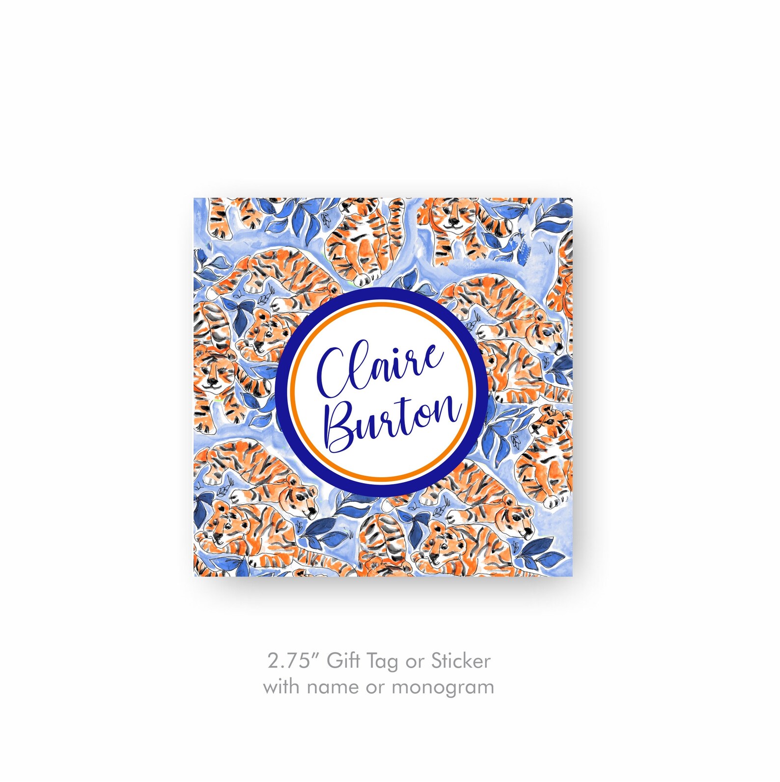 Tiger Notecards Gift Set Personalized Stationery Gift Set - Etsy