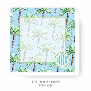 Palm Tree Notecards, Personalized Monogrammed Notecards, Personalized ...