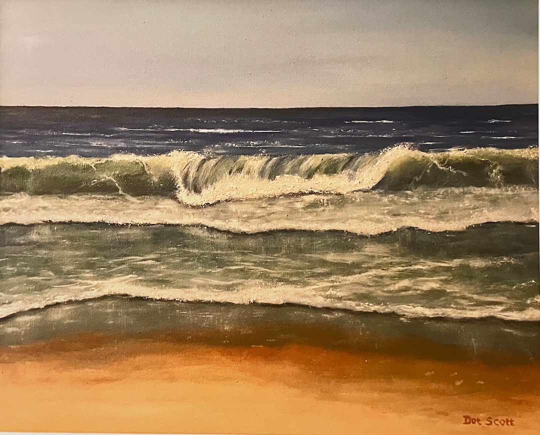 West Coast Art PCH Seascape Waves Sand Beach Art Giclee Matte Beach ...