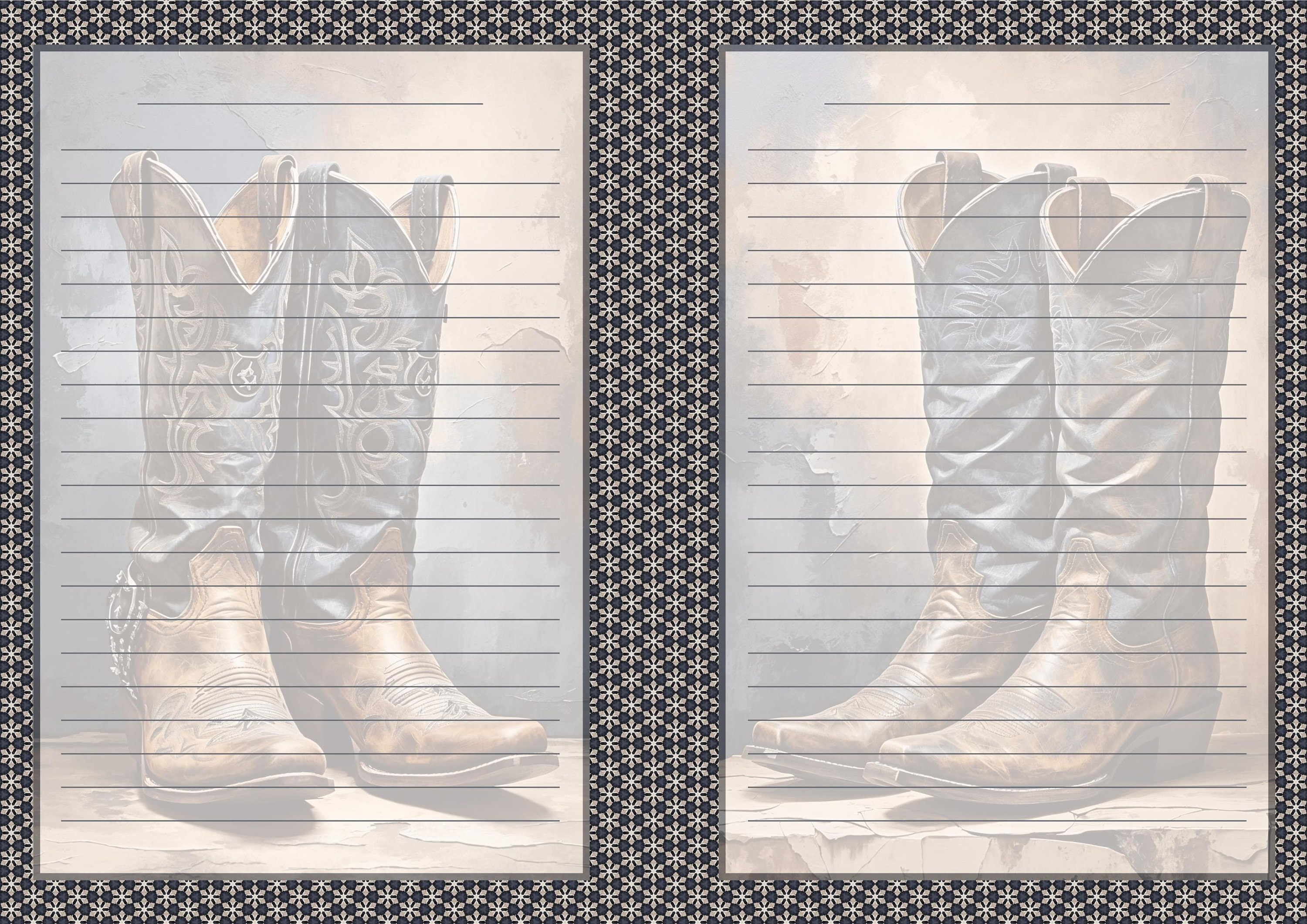 Western Cowboy Journal Kit Signature No. 3 a Wild West Themed Junk ...