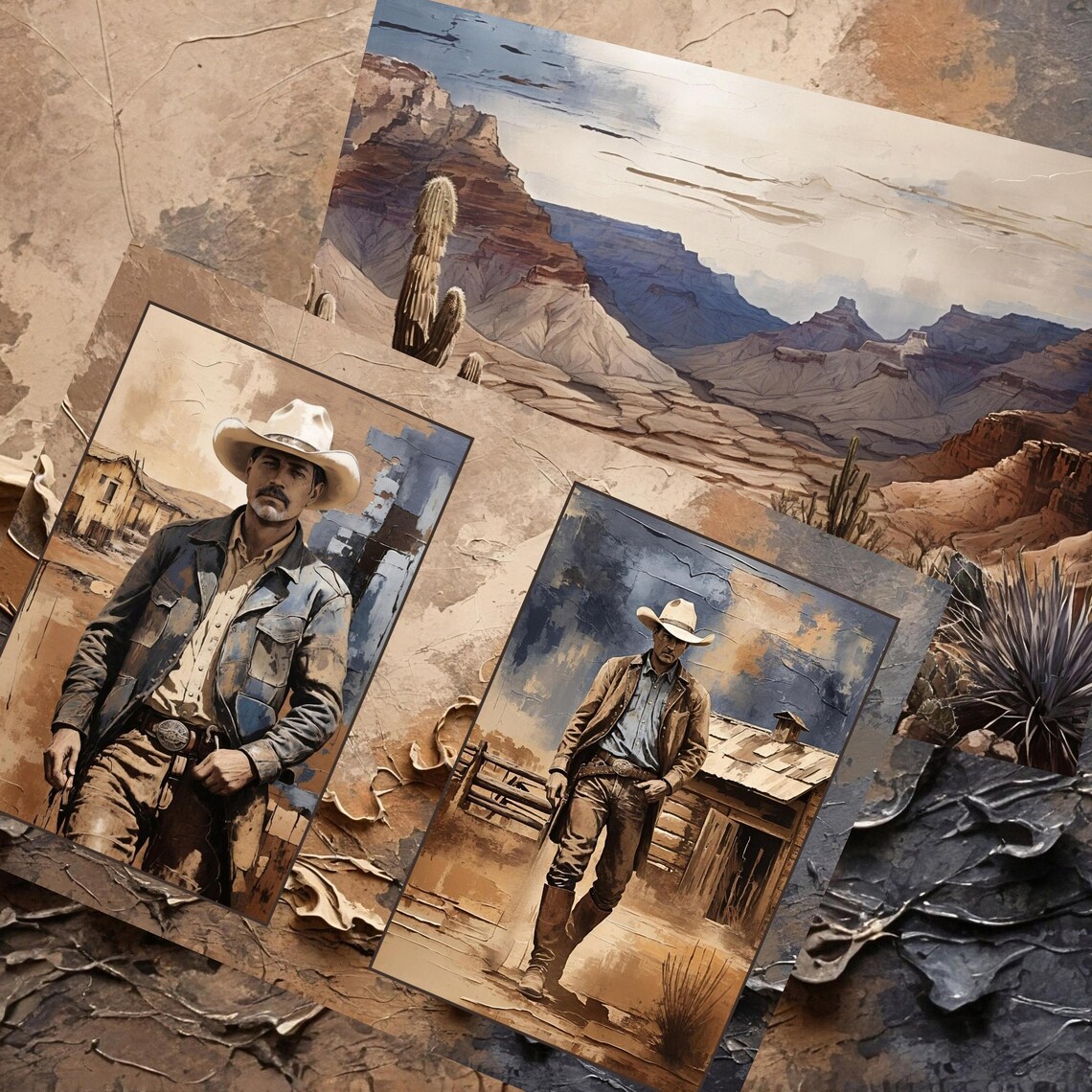 Printable Western Cowboy Journal Kit Signature No. 3 a Wild West Junk ...