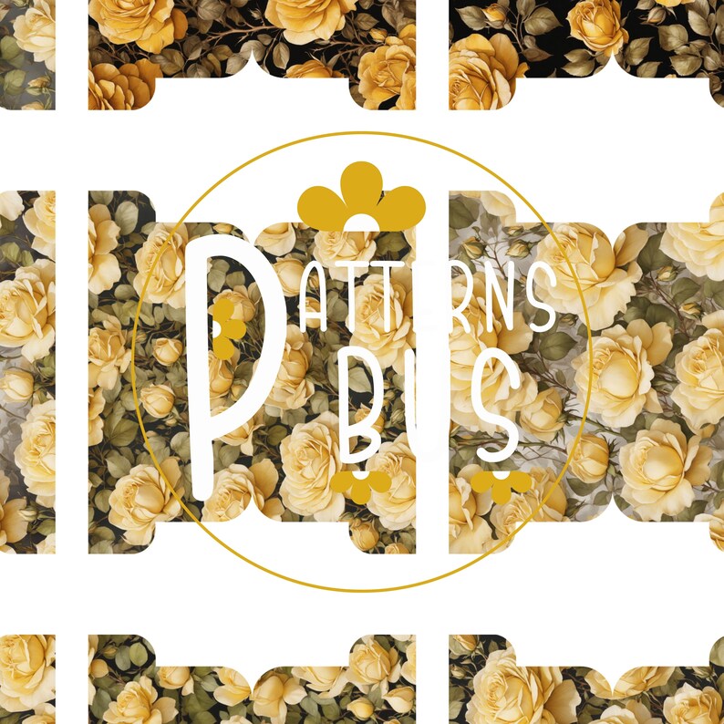 Printable Tabs for Bullet Journal, Yellow Roses Planner Tab Dividers ...