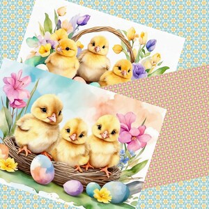 Printable Easter Journal Pages and Journal Cards, Easter Chicks Plus ...