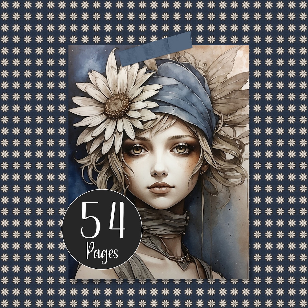 Daisy Fairies Junk Journal Kit With Ephemera, Fairy Journal Pages ...