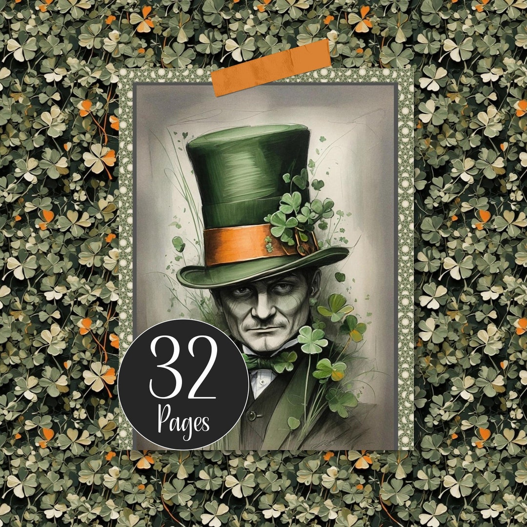 Printable St. Patricks Irish Junk Journal Kit Digital Papers Ireland St ...