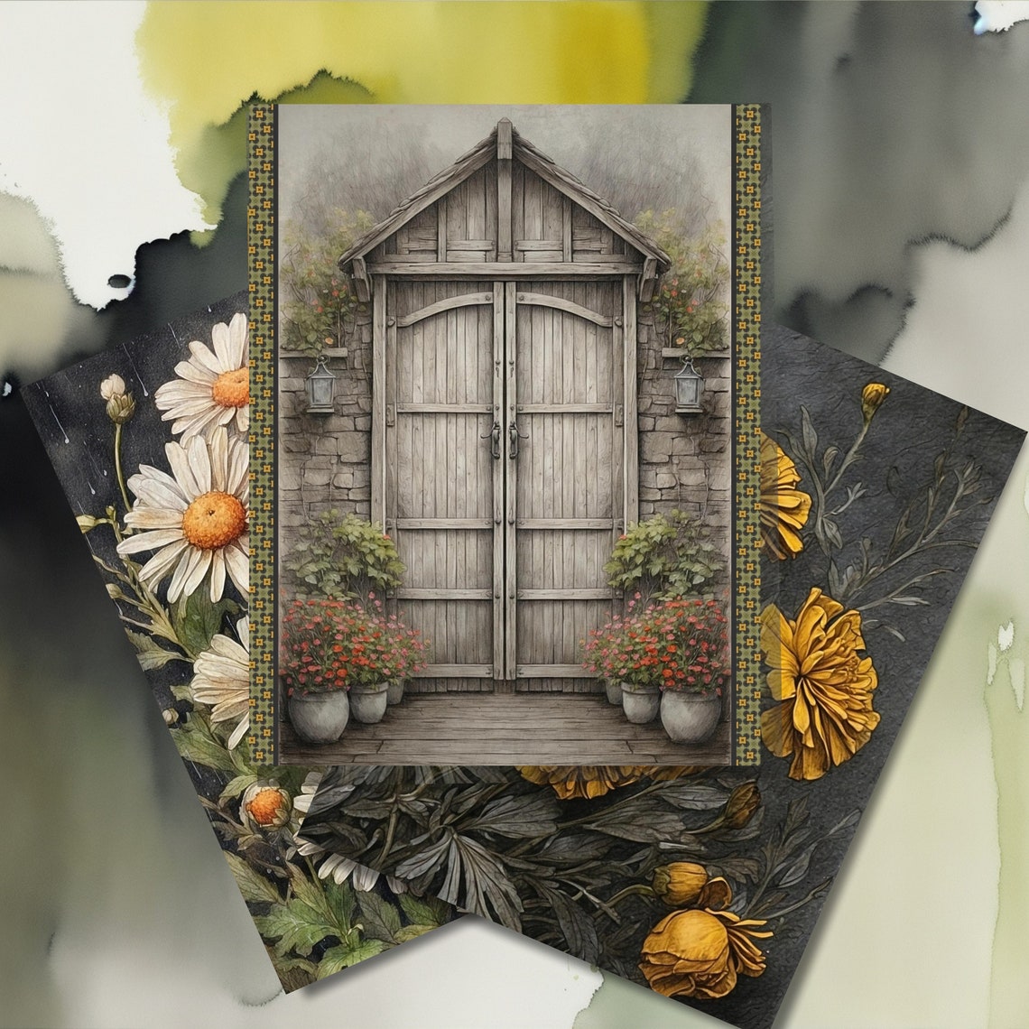 Printable Tall Junk Journal Kit, Digital Paper Journal Pages of Tall ...