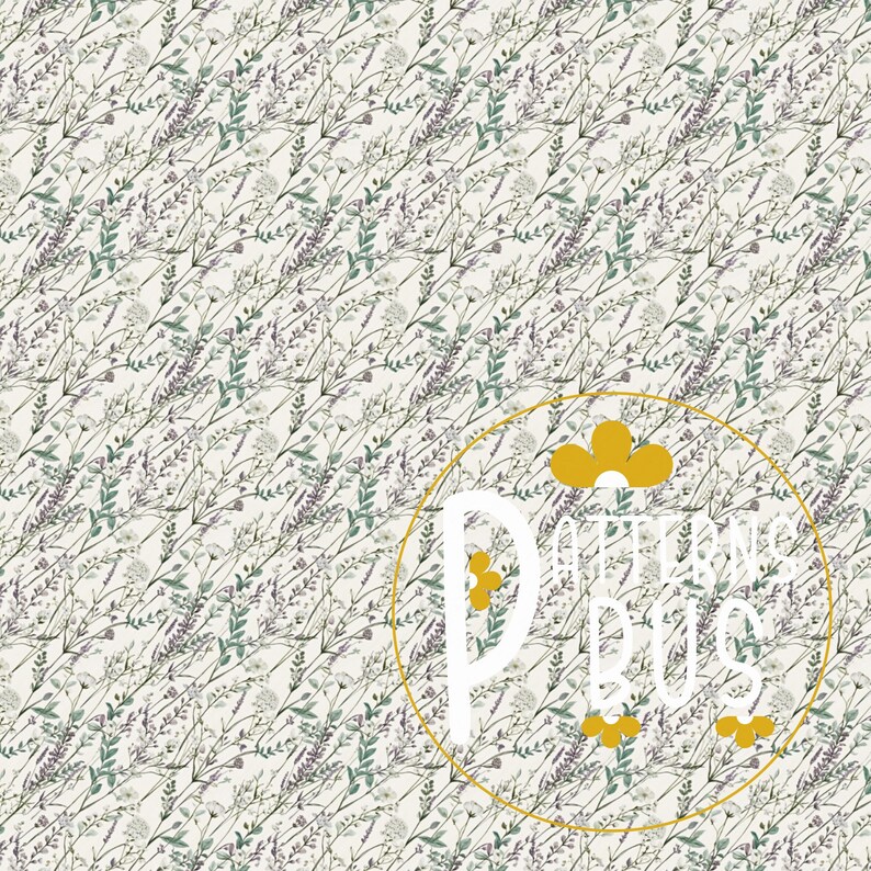 Floral Digital Paper Pack, Meadow Flowers, Scrapbooking (instant ...