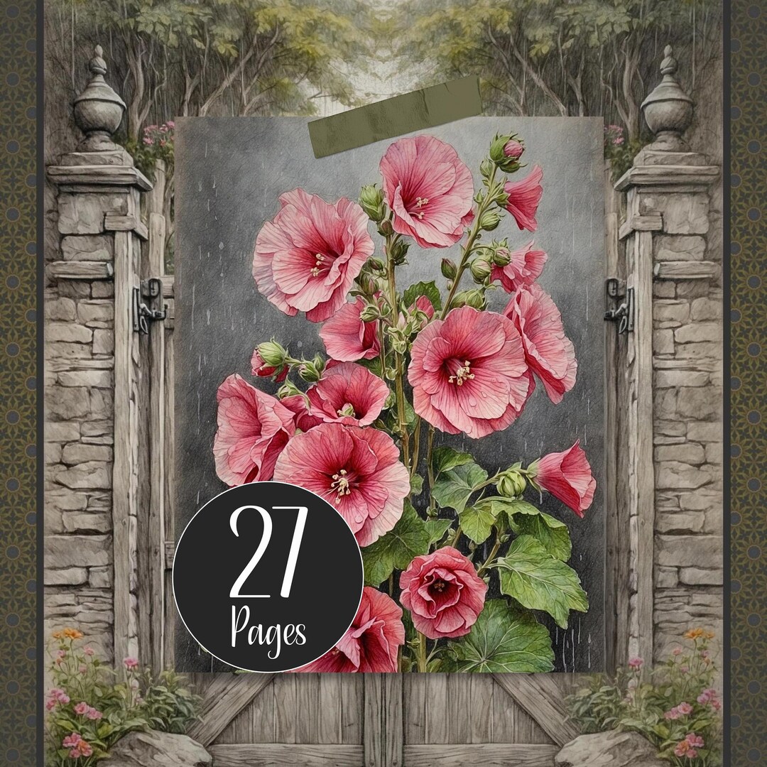 Printable Tall Junk Journal Kit, Digital Paper Journal Pages of Tall ...