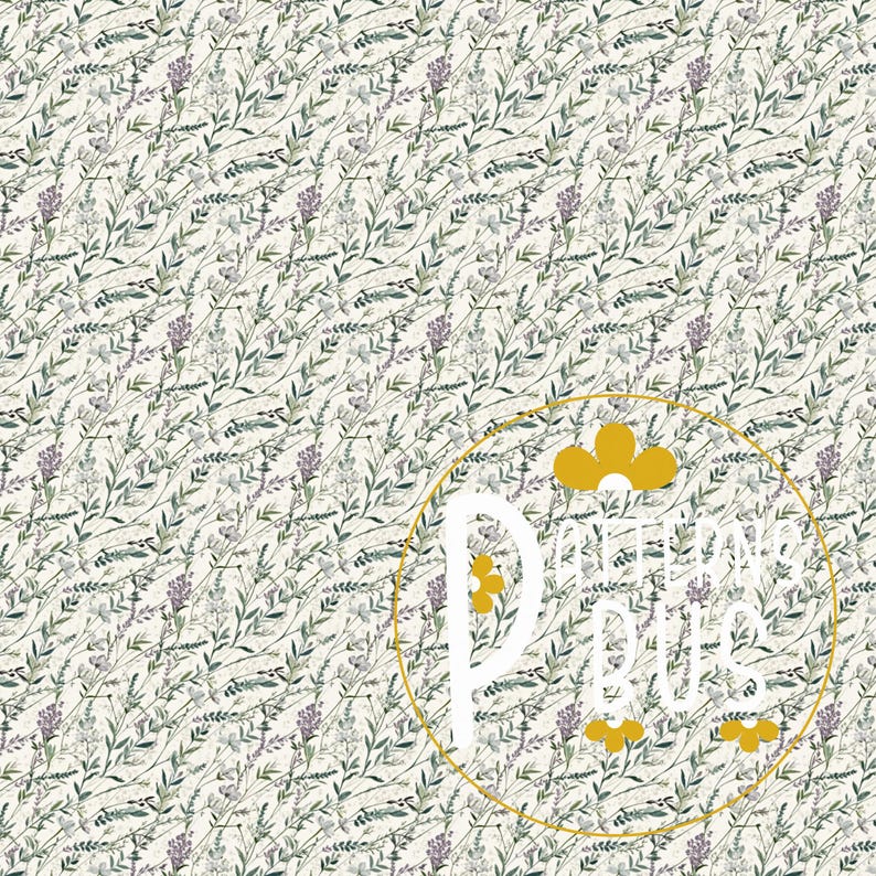 Floral Digital Paper Pack, Meadow Flowers, Scrapbooking (instant ...