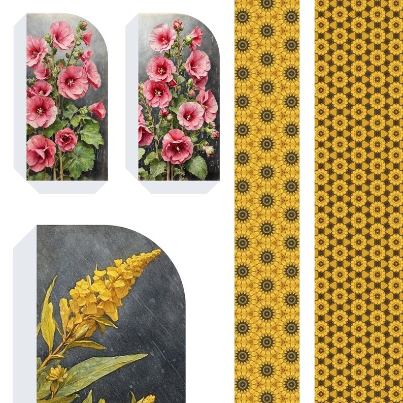 Printable Tall Junk Journal Kit, Digital Paper Journal Pages of Tall ...