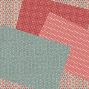 Printable Digital Paper Shabby Rose, Floral and Complementary ...