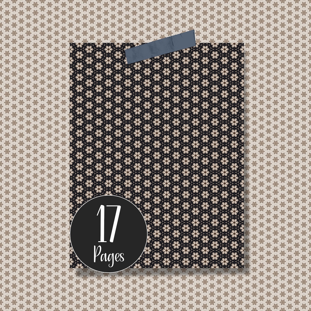 Western Cowboy Background Pages 17 Digital Papers for Junk Journal ...