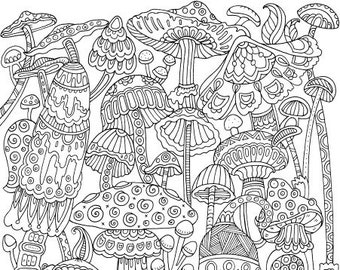 I Choose to Be Happy Printable Adult Coloring Page from | Etsy