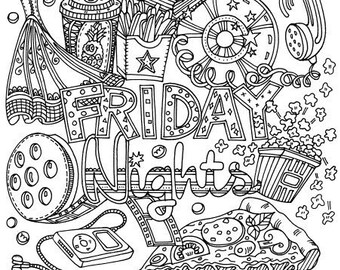 Pillow Fight Printable Adult Coloring Page From Stombee coloring Book ...