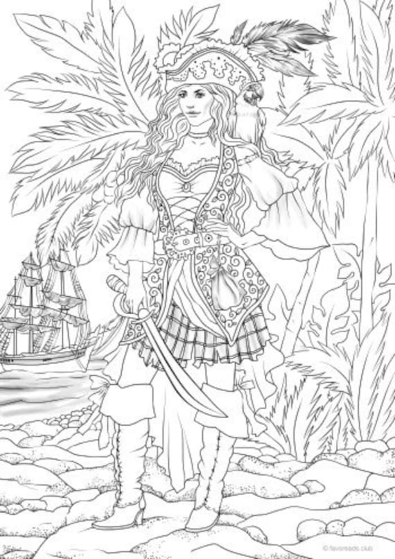 Female Pirate Coloring Pages