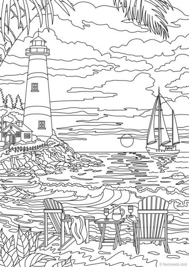 Vintage Summer Coloring Pages Vintage Summer Coloring Pages
