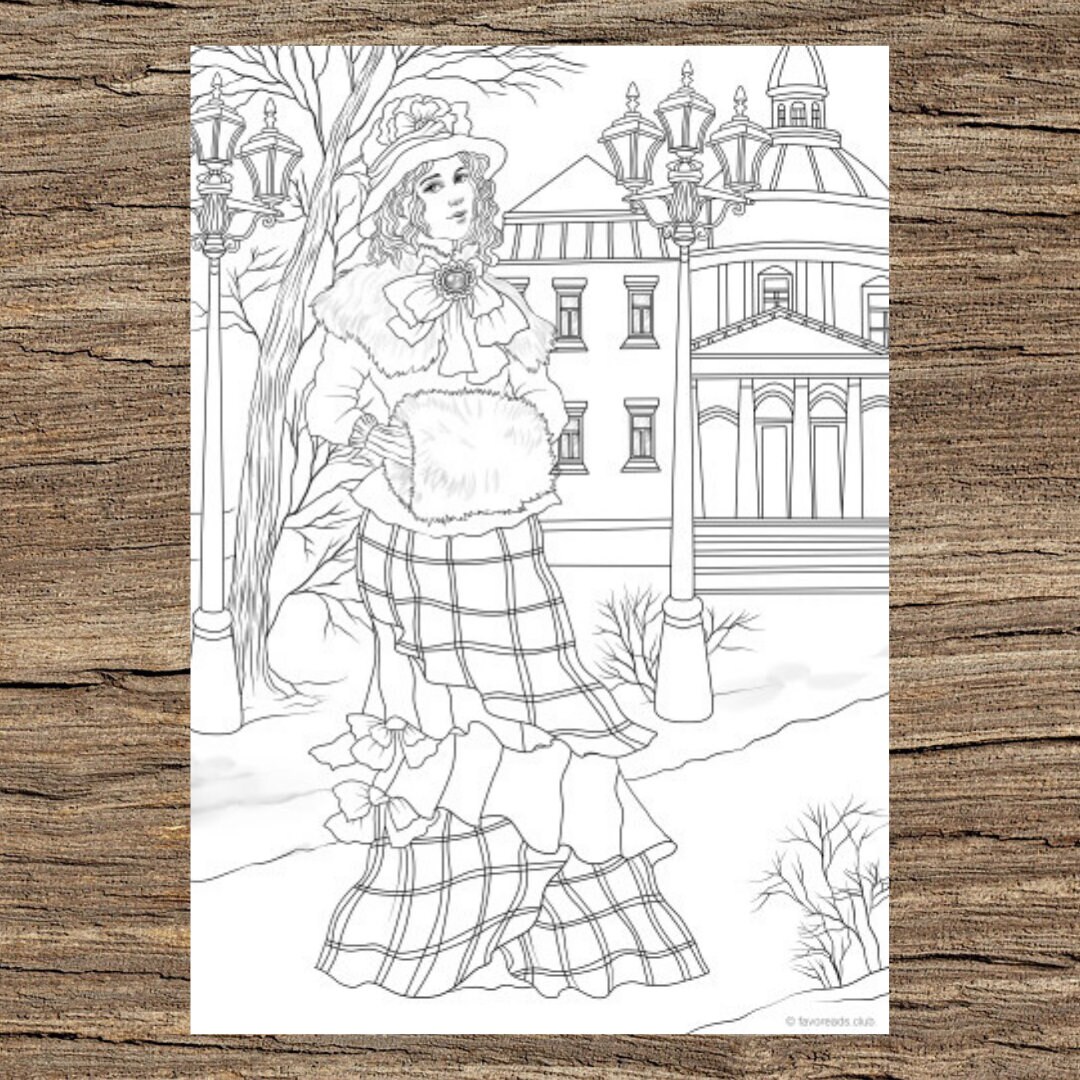 Pretty Woman - Printable Adult Coloring Page From Favoreads (coloring ...