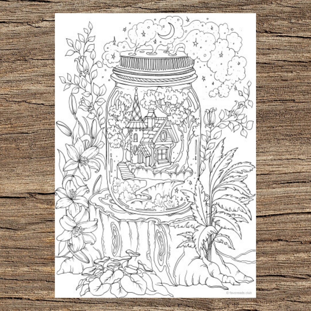 Jar Coloring Pages
