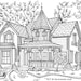 Beautiful Houses Bundle 10 Printable Adult Coloring Pages From ...