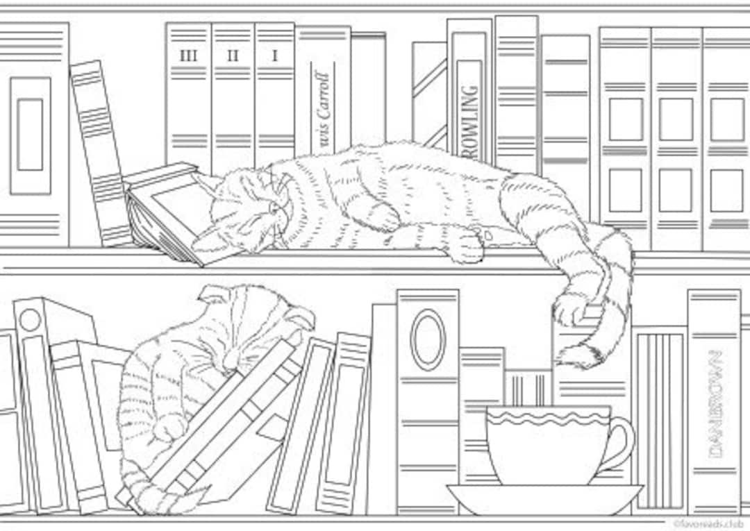 Librarian Coloring Pages
