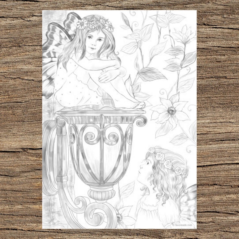Light Printable Adult Coloring Page From Favoreads coloring - Etsy