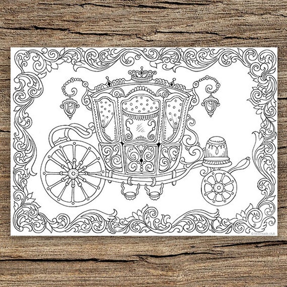 Cinderella Carriage Coloring Page