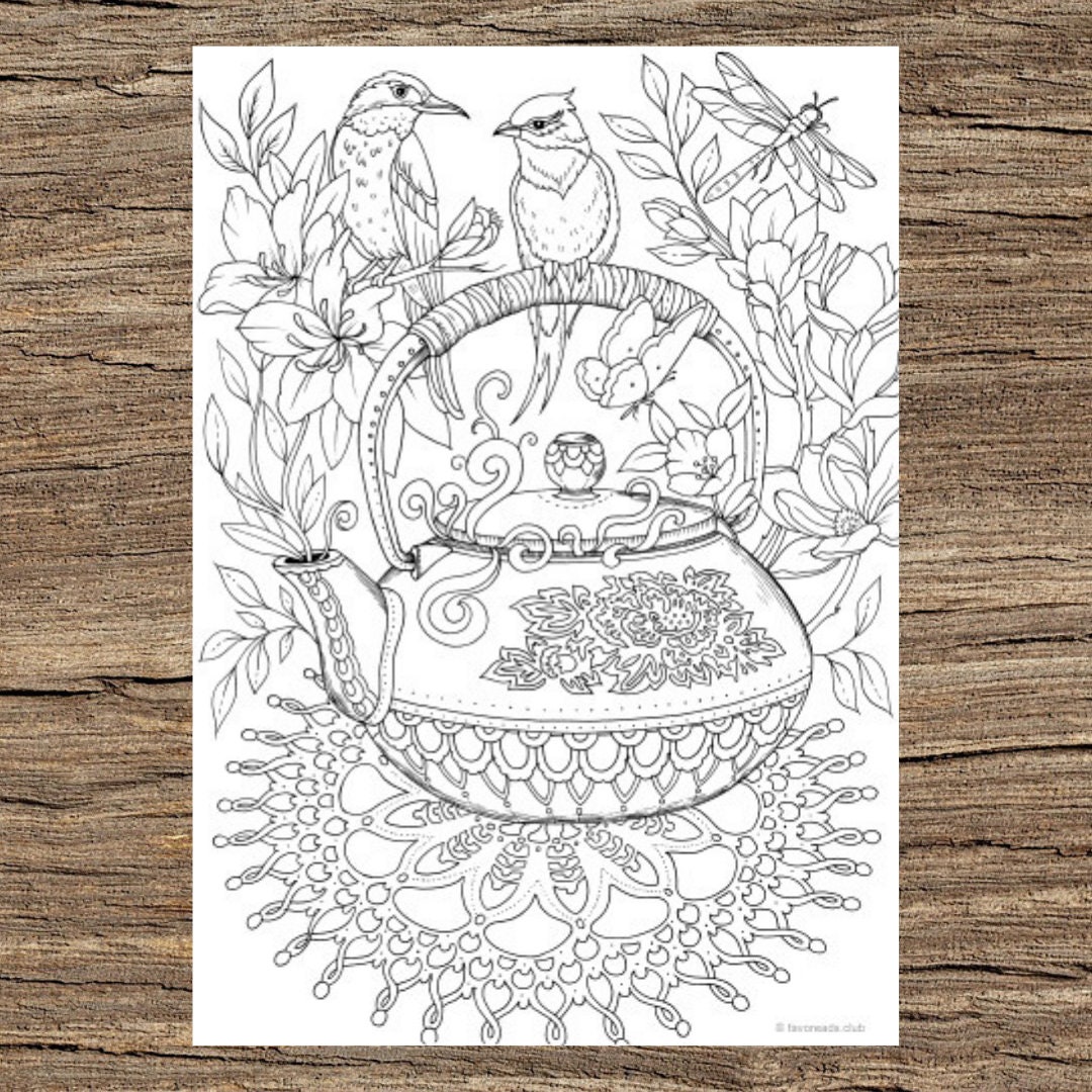 Teapot Printable Coloring Pages