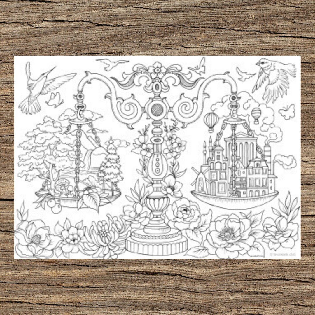 Balance - Printable Adult Coloring Page From Favoreads (coloring Book ...