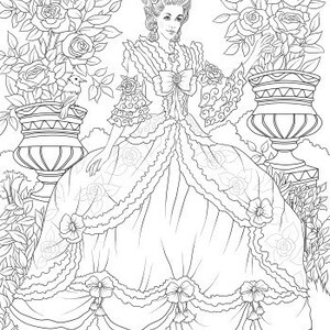 Lady - Printable Adult Coloring Page From Favoreads (coloring Book ...