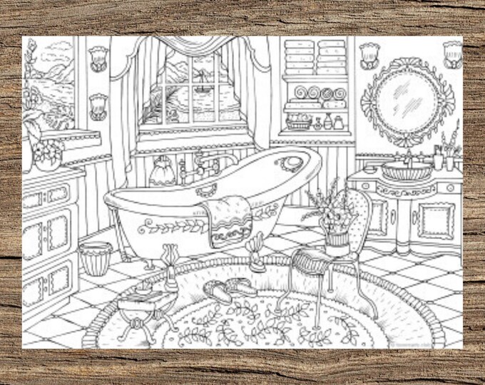 Boudoir Printable Adult Coloring Page From Favoreads coloring Book ...