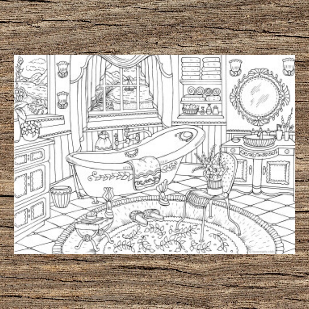 Coloring Pages Of Bathtub