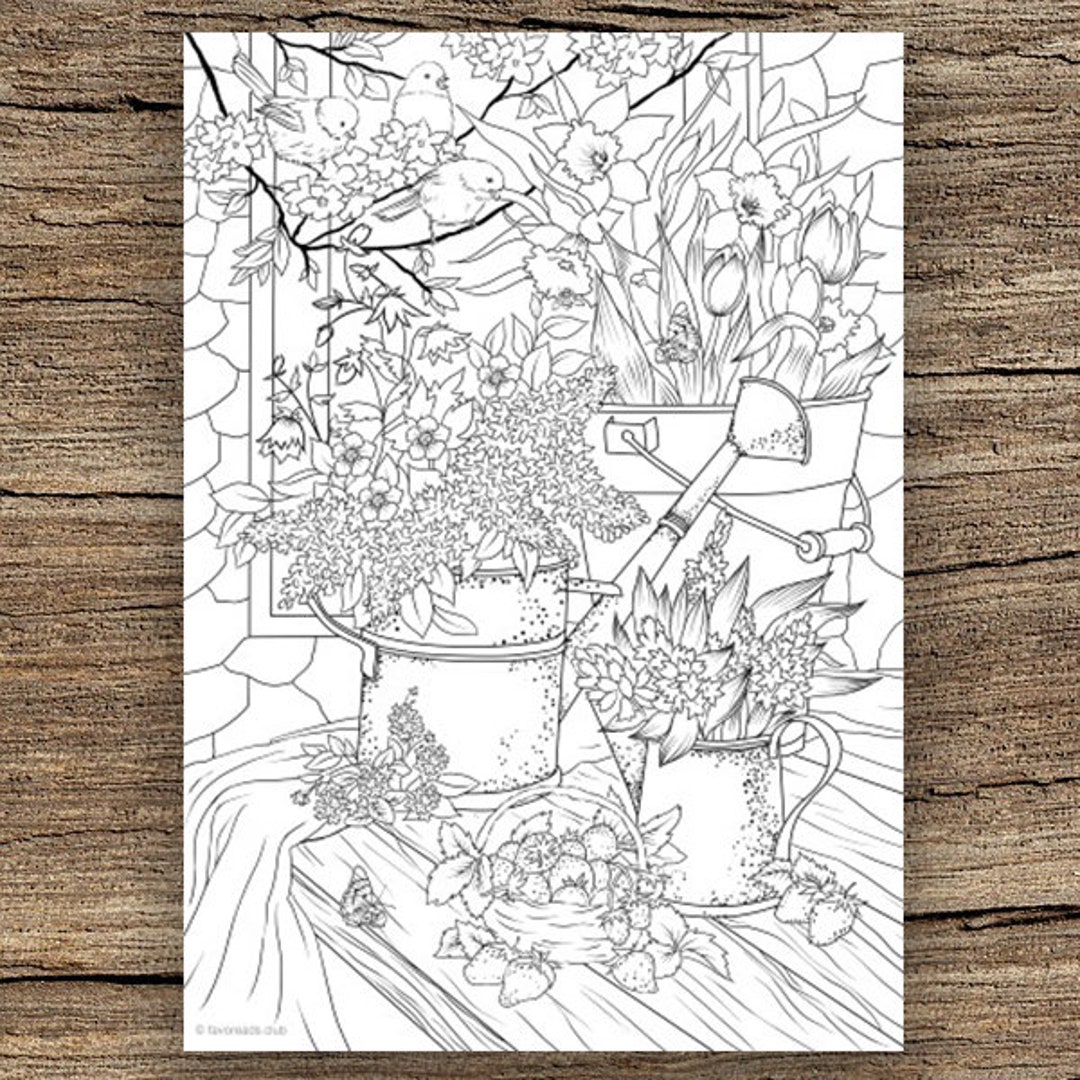 Summer Vibes - Printable Adult Coloring Page From Favoreads (coloring ...