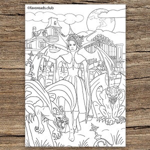 Devil Lady - Printable Adult Coloring Page From Favoreads (coloring ...
