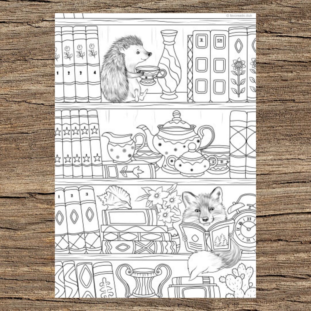 Readers - Printable Adult Coloring Page From Favoreads (coloring Book ...