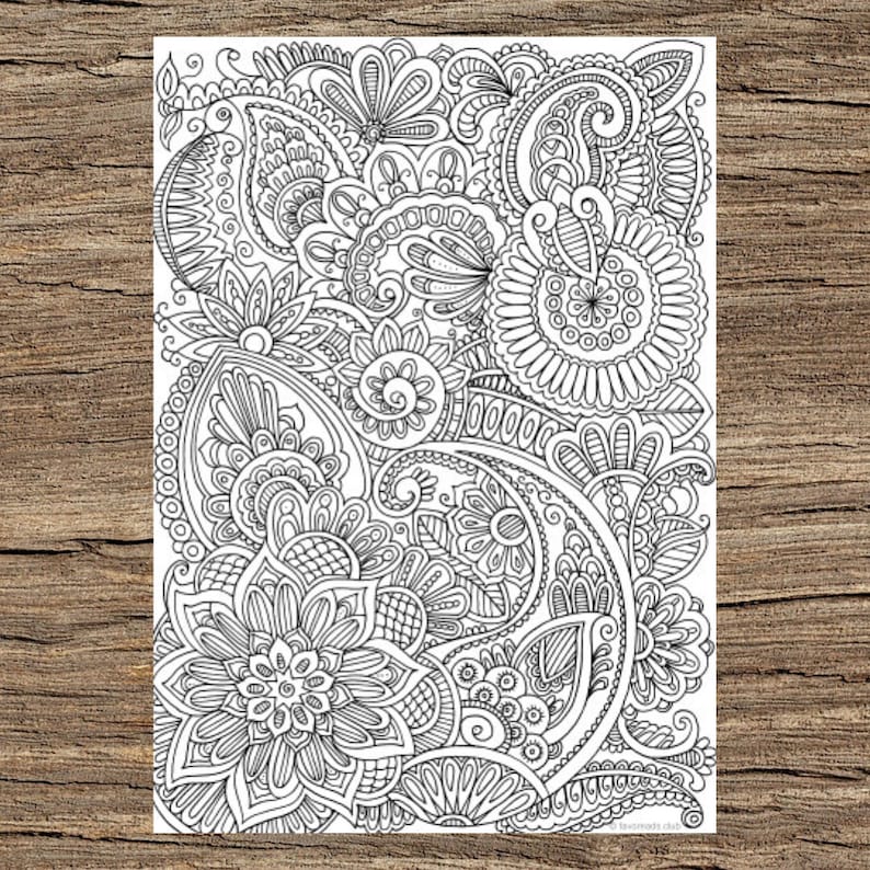 Doodles Printable Adult Coloring Page From Favoreads coloring Book ...