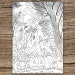 Hell Night Printable Adult Coloring Page From Favoreads coloring Book ...